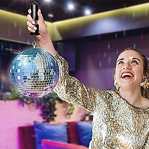 ArtCreativity Disco Ball Motor with Switch, Battery Powered Spinning Mirror Ball Motor For Hanging Disco Balls, Easy to Hang, Spins Smoothly, Great for Parties & Events, (Mirror Ball Not Included)
