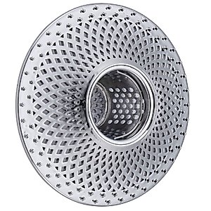 Drain Hair Catcher Bathtub Shower Drain, Hair Catcher Shower Drain, Bathroom Sink Hair Trap Strainer Drain Protector Chrome 1 Pack
