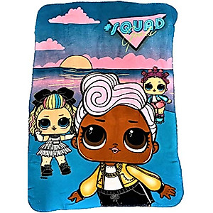 Surprise The Snuggle is Real Doll Soft Fleece Throw Blanket (Snow Stripes)