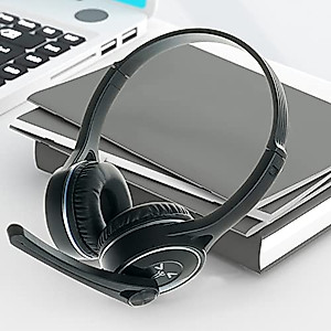 Yrmaups Bluetooth 5.1 Headphones Over Ear, Wireless Foldable Stereo Lightweight Headset with Built-in Mic & Deep Bass Adjustables Game Earbuds for PC Cell Phones (Black)