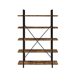 Coaster Furniture Bookcase Antique Nutmeg and Black 805807