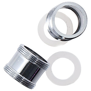 Urjumpea 2pcs Brass Faucet Adapter Tap Aerator Connector for Sink Faucet Aerator Water Purifier Adapter (M22 - M22)