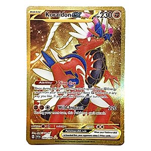 Pokemon - Koraidon ex 254/198 - Scarlet & Violet - Secret Rare - Gold Holo Foil