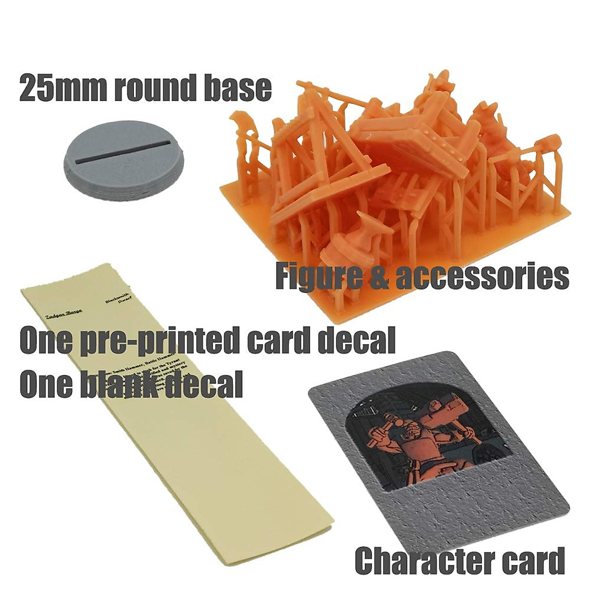 Outland Tactics War Games Miniatures Dwarf Blacksmith Shop & Figure Set 28mm