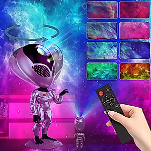Inandon Aliensun Star Projector Galaxy Projector Starry Nebula Ceiling LED Lamp Night Lights Galaxy Light Projector with Remote Control voice interaction Timer gift for Kids Adults Birthdays Christmas