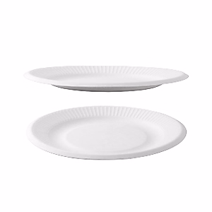 Spa Stix 6" Disposable Paper Plate - Pack of 500ct (Model: SS-Paper Plate 6-500)