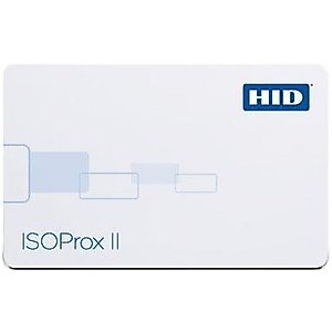 HID Corporation 1386 ISOProx II PVC F and G Gloss Finish Imageable Proximity Access Card, No Slot Punch, 2-1/8" Length x 3-23/64" Height x 3/128" Thick, Plain White (25 Pack)