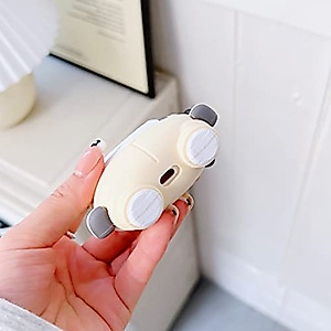 Aerymli 3D Cute Bear Shark Case for Airpods 3rd,3D Cute Kawaii Unique Character Fashion Kits Kids Teens Girls Women Bear Shark Animal PVC Case for Airpod 3rd Gen 2021 Case (Bear Shark)