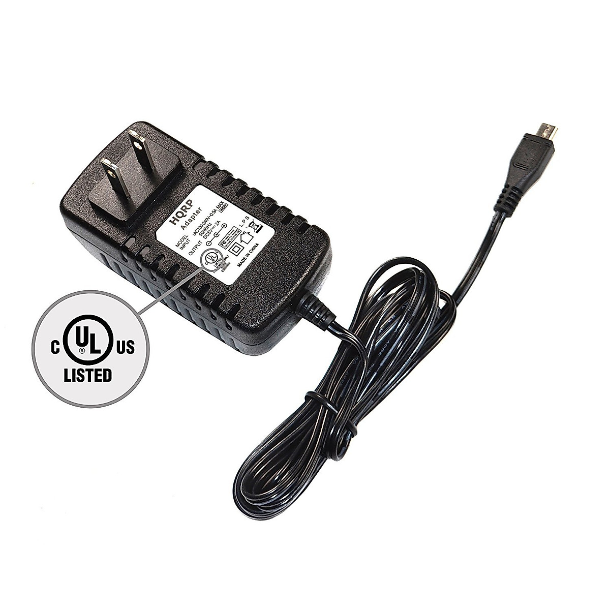 HQRP AC Adapter Compatible with Klipsch Groove, Klipsch Gig, DOSS Touch Bluetooth Speaker Power Supply Cord Adaptor Charger + Euro Plug Adapter