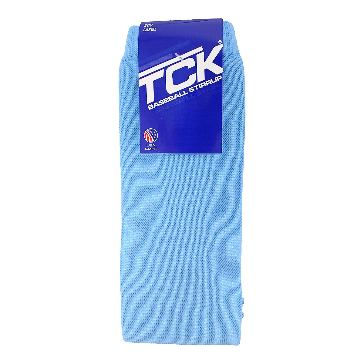 TCK Solid Colored Baseball Stirrups Pattern A (Columbia Blue, Large)