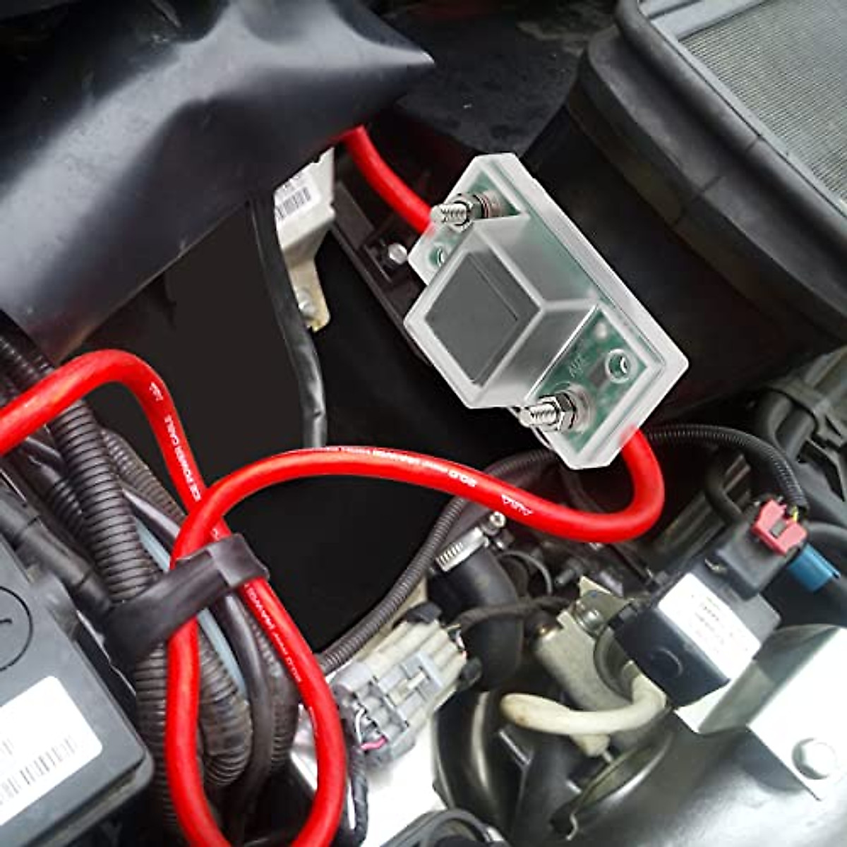 UTV-SBI-CM Dual Battery Connect & Monitor Kit Isolator with silicon insulators andDual Lock fastner for UTV ATV RV Car Truck Marine Boat Personal Watercraft All of the above with Lithium battery
