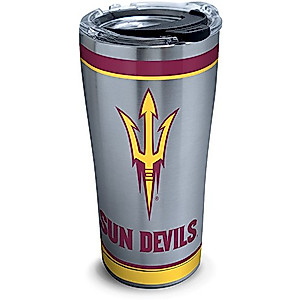 Tervis Triple Walled Arizona State Sun Devils Insulated Tumbler Cup Keeps Drinks Cold & Hot, 20oz - Stainless Steel, Tradition