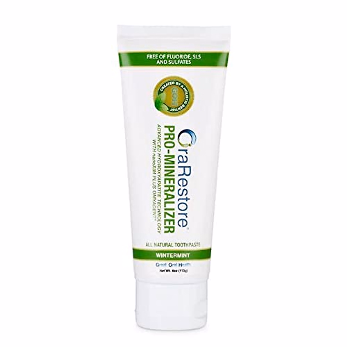 Pro-Mineralizer Toothpaste - Nano Hydroxyapatite & Enamel Support Toothpaste w/Xylitol Aloe Vera & Sea Salt - Anti Cavity & Fluoride Free NanoHydroxyapatite Toothpaste - Dentist Formulated Toothpaste