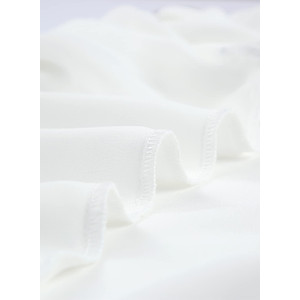 Dokotoo Spring Summer Tops for Women Trendy Elegant Ladies Tops and Blouses for Women Dressy Casual Long Sleeve Shirts V Neck Chiffon Blouses Plus Size Business Casual Tops White Blouses for Women XL