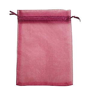 ANWUYANG 50pcs Fruits Plant Nursery Bags, Grapes Gardening Protection Drawstring Mesh Bag, Home Candy Pearl Storage Bag, 17x23cm (Color : Red)