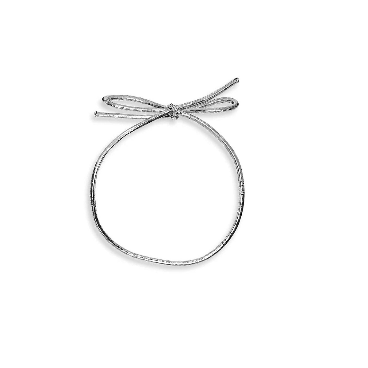 WGH Metallic Stretch Loops with Pre-Tied Bows, Elastic Cord Ribbon, Gift Box Bows, Elastic Ribbon String for Gifts, Box, Craft, Bags - Pack 50 Units (10", Gold)