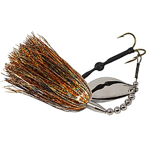 Tooth Shield Tackle [Get Bent Series] Musky Bucktail (Crawfish) Muskie Pike Double 9 Inline Spinner Musky Lures Baits Tackle