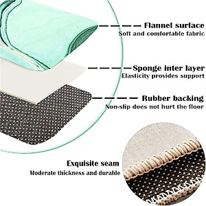 USHIRUG Premium Indoor Area Rug, 3x4ft, Contemporary Simple Geometric and Gold Border Design Navy Blue Rug, Non-Slip Non-Shedding Rug, Comfortable and Casual Living Room Bedroom Soft Rug