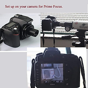 Gosky Deluxe Telescope Camera Adapter Kit Compatible with Canon EOS/Rebel DSLR - Prime Focus and Variable Projection Eyepiece Photography - Fits Standard 1.25" Telescopes - Accepts 1.25" Eyepieces