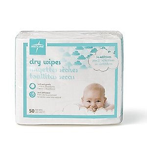 Medline Babysoft For Sensitive Skin Disposable Dry Cleansing Cloths, (Case of 500)