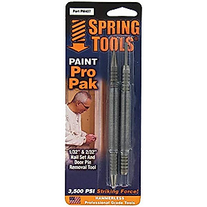 Spring Tools PM407 Paint Pro Pak Nail Set & Door Pin Remover