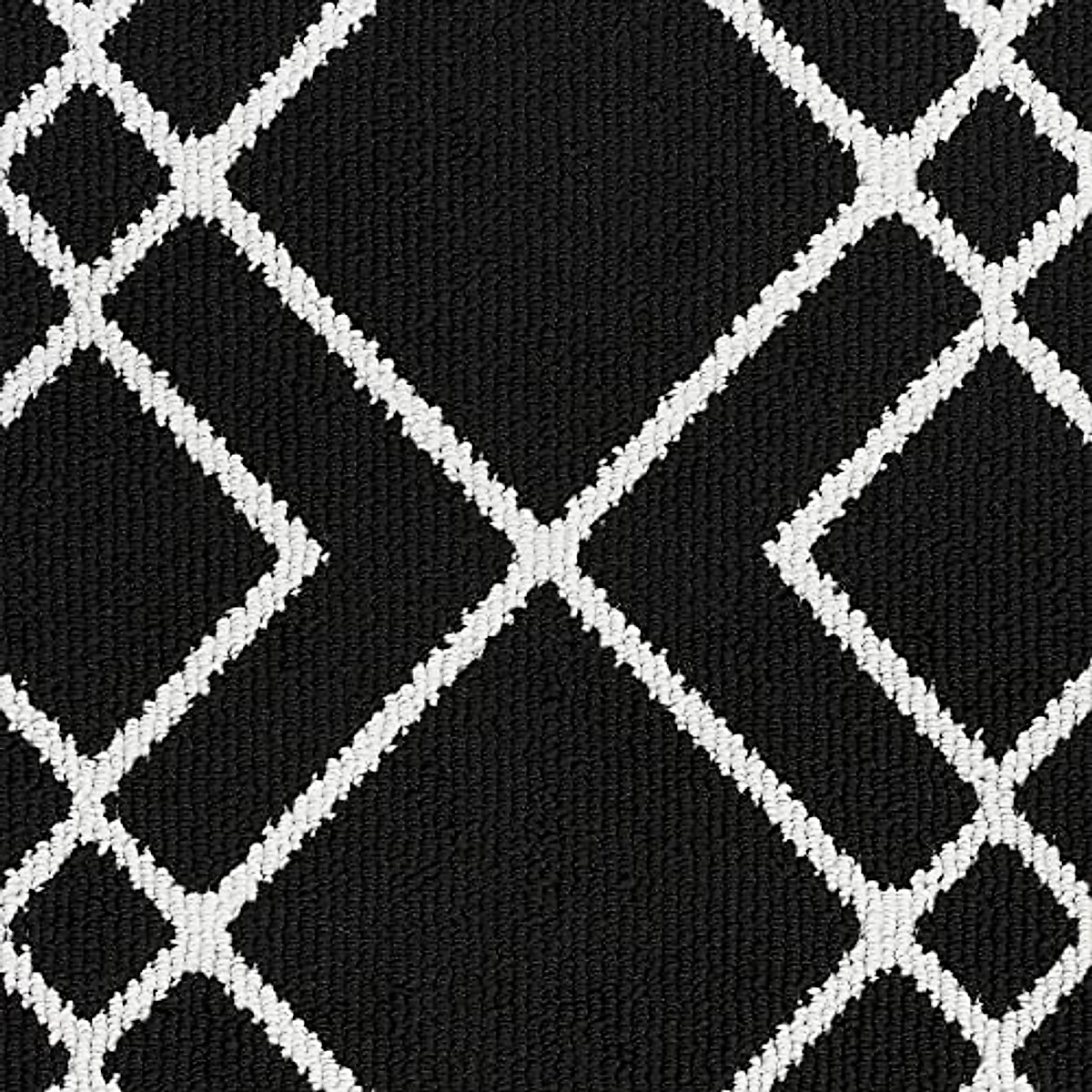 Nourison Modern Lines Modern Geometric Black 5' x 7' Area-Rug, Easy-Cleaning, Non Shedding, Bed Room, Living Room, Dining Room, Kitchen (5x7)