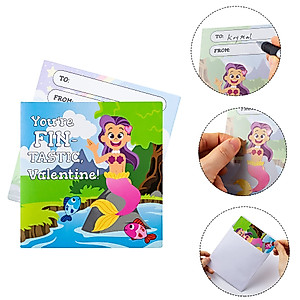 JOYIN 28 Packs Valentines Cards With Stickers (Unicorn, Dragon, Llama, Mermaid) for Kids Party Favor, Classroom Exchange Cards,Anniversary and Birthday,Gift Cards, Greeting Cards,Arts & Craft