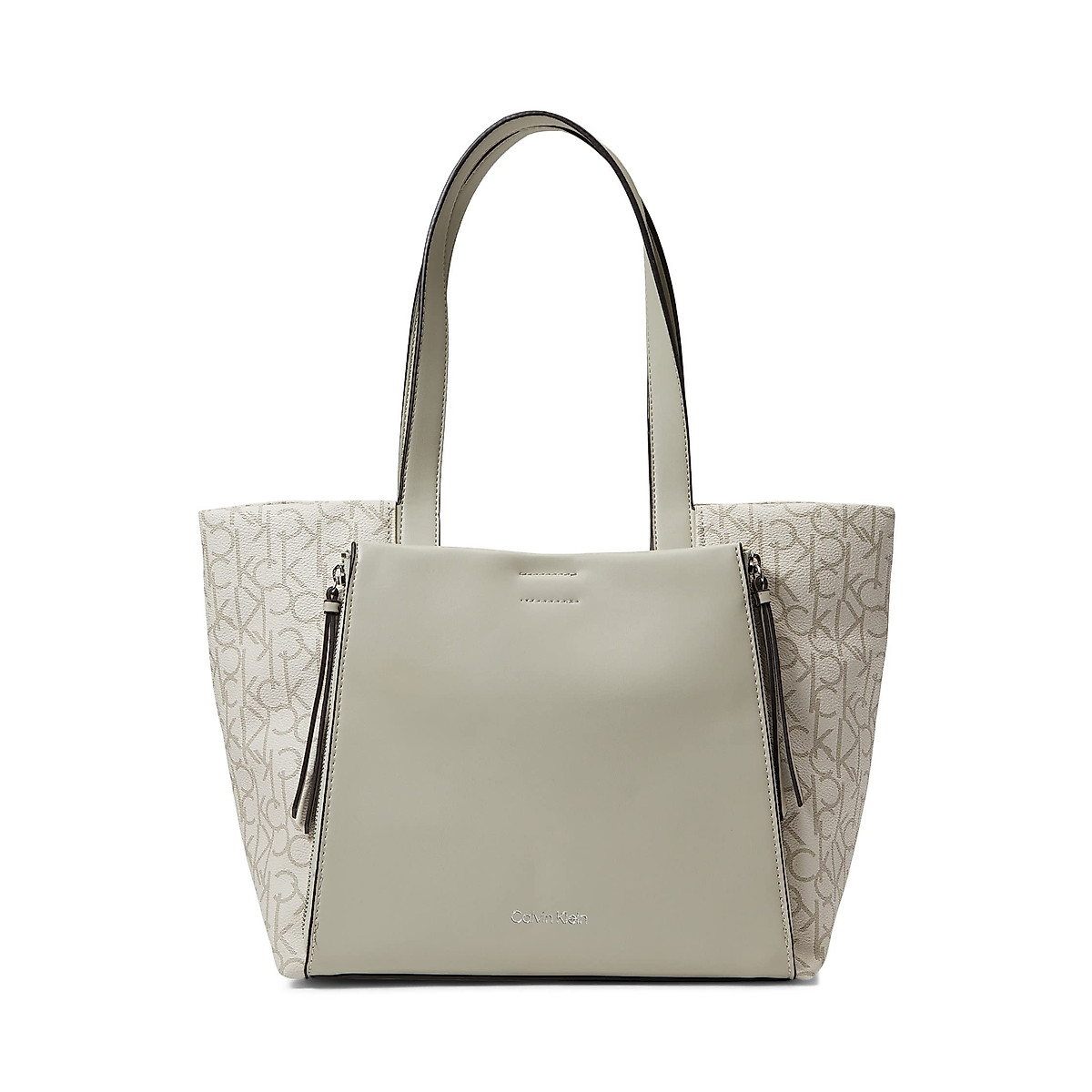 Calvin Klein Lilly Signature Tote Vanilla/Khaki/Pelican One Size