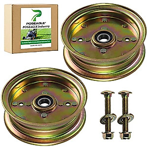 POSEAGLE 2 Pack 539132728 Idler Pulley Replace Husqvarna 539132728 Husqvarna Idler Pulley, 589766102 Pulley, 589766101, 539112196 for Husqvarna MZ52 MZ54 MZ61 MZ6128 RZ4623 RZ46I YTH22v42LS Z246 Deck