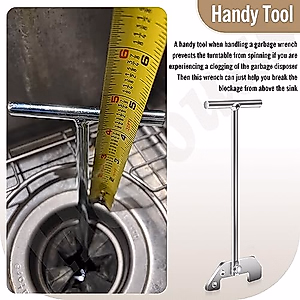 Garbage Disposer Unjamming Wrench Compatible With M-oen Garbage Disposals, Garbage Disposal Wrench/Garbage Disposal Unjamming Wrench for Dislodge Jams or Clutter From Above The Sink, Unjamming Wrench