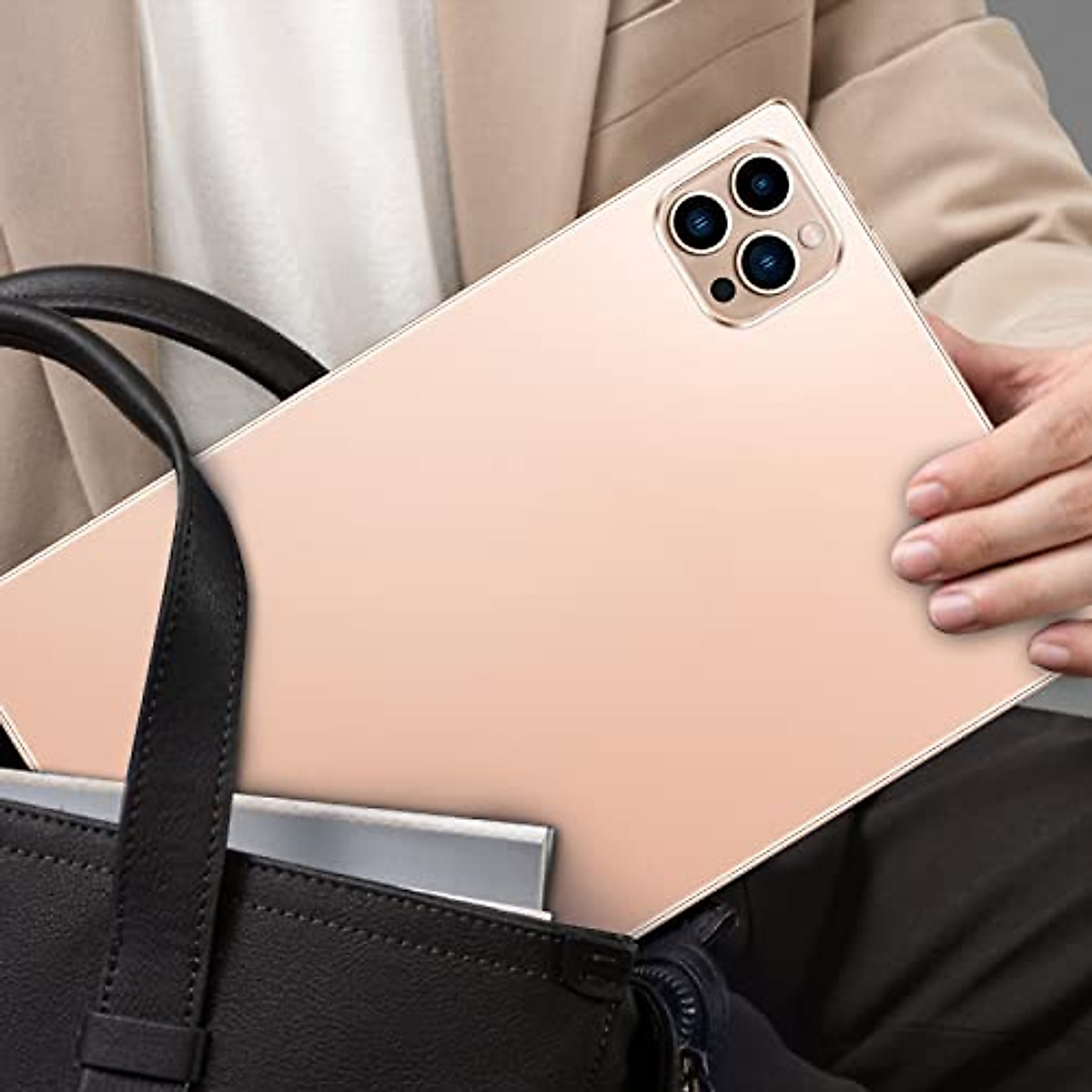 DAKR 10.1 Inch Portable Tablet 100-240V 6G RAM 128G ROM for Home Travel Tablet (US Plug)