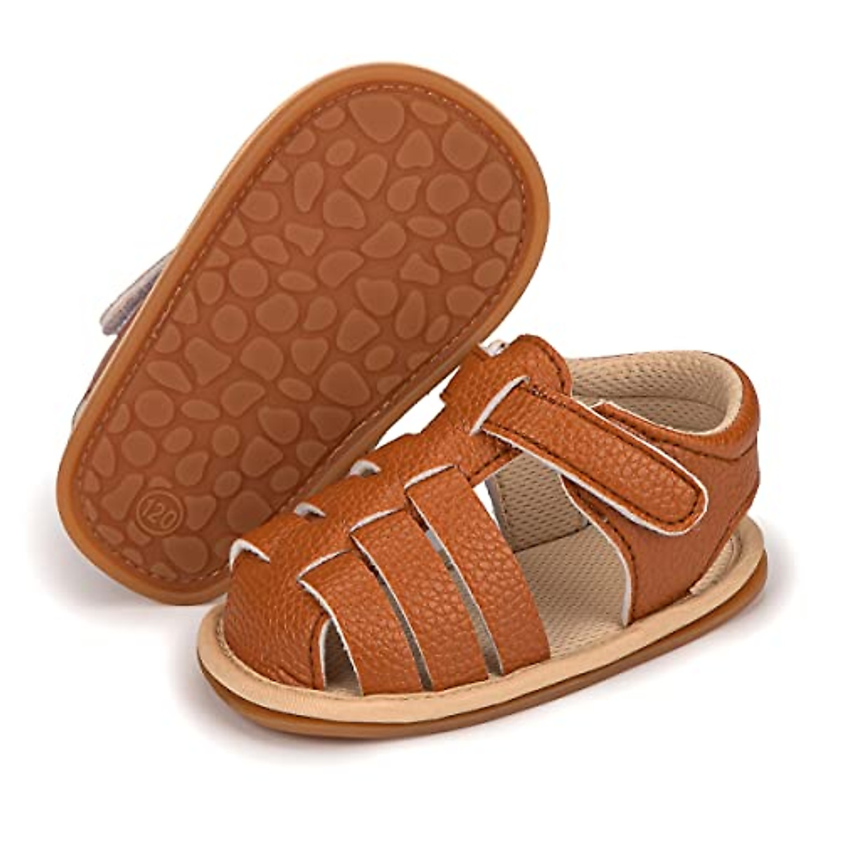 Babelvit Infant Baby Girls Boys Soft Summer Sandals Casual Dress Shoe Anti Slip Rubber Sole Outdoor Flats Toddler First Walker Shoes