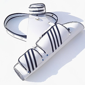 SHARROW Archery Portable Arrow Quiver White Leather Hip Back Arrow Holder Bag Waist Hanging Adjustable Case Carring Bag