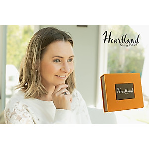 Belantina Heartland By Beverley Mitchell 10K Rose Gold with .925 Sterling Silver 10x5.5mm Special Cut Garnet & Diamond Accented Statement Ring (H-I, I2-I3) - Size 8