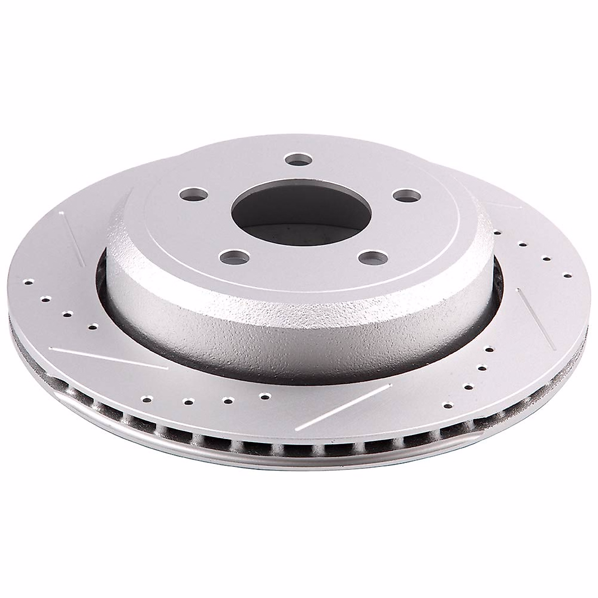 cciyu Front Rear Drilled Slotted Brake Rotors + Ceramic Pads For 2003-2011 For Ford Crown Victoria,2003-2010 For Mercury Grand Marquis,2003-2004 For Mercury Marauder