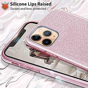 MATEPROX Compatible with iPhone 11 Pro case,Bling Sparkle Cute Girls Women Protective Case for iPhone 11 Pro 5.8 inch(Pink)