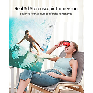 KanDao QooCam EGO 3D Camera - Viewer-Integrated 3D VR Camera, 24MP/8K Photos/4K 60FPS Videos Stereoscopic 3D Instant Display Camera, Compatible on VR Headsets/AR Glasses/Projectors, Black Standalone