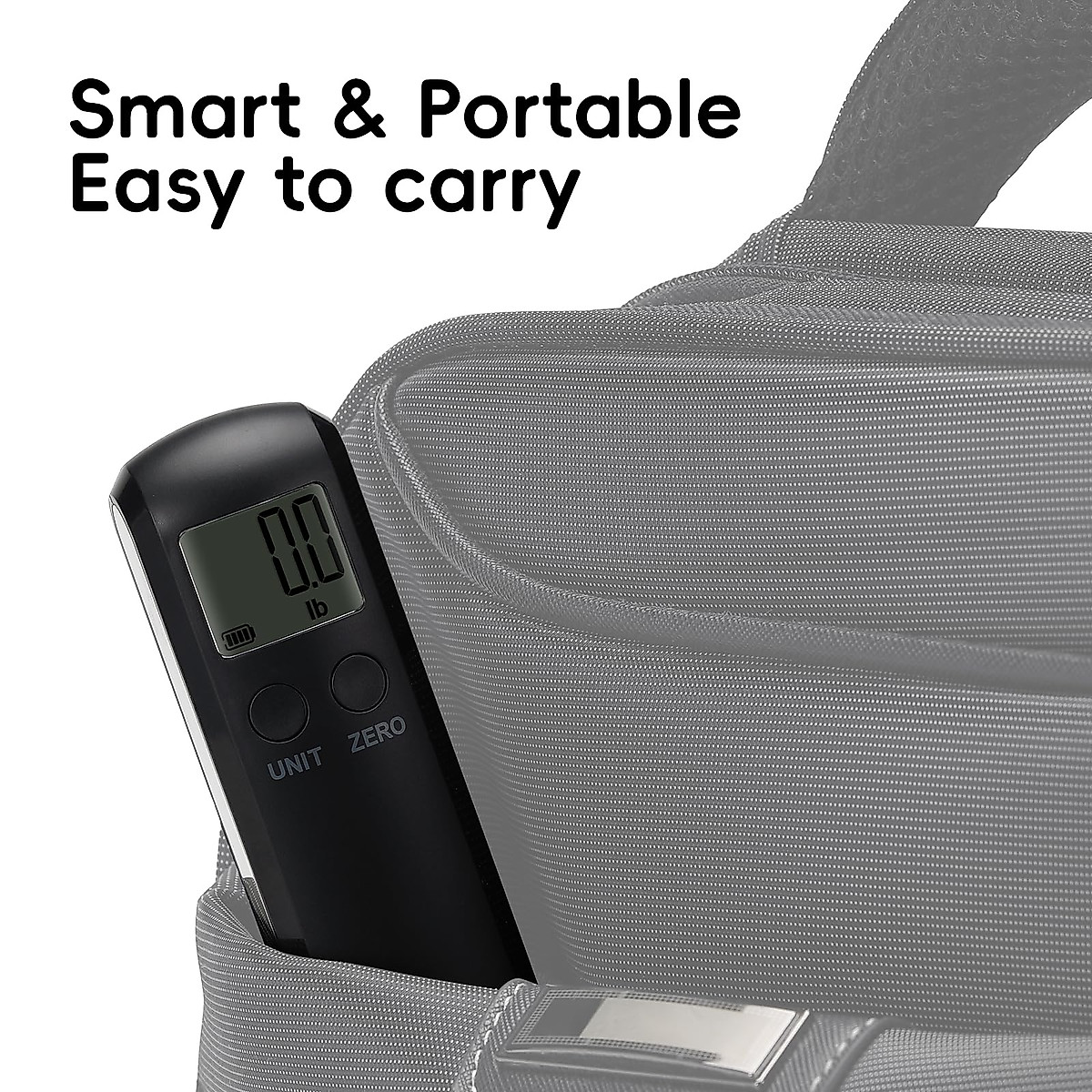 TADA 110 lbs Travel Luggage Scale Battery-Free Portable Digital Hanging Hand Baggage Scale for Travel Suitcase Weight Scale with Built-in Measuring Tape