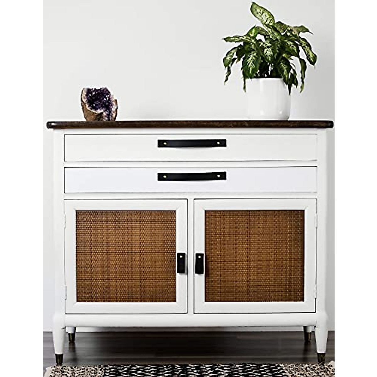 KEYAIIRA - Leather and Brass Drawer Pull - minimal furniture knobs modern kitchen handle pulls for cabinets farm house Scandinavian dresser hardware