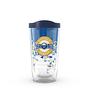 Tervis NHL Buffalo Sabres - Shatter Made in USA Double Walled Insulated Tumbler Travel Cup Keeps Drinks Cold & Hot, 16oz, Classic