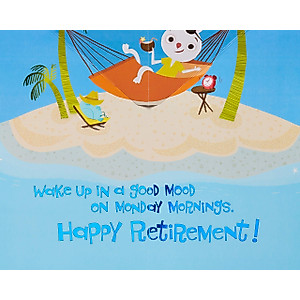 American Greetings Funny Retirement Card (Monday Mornings)