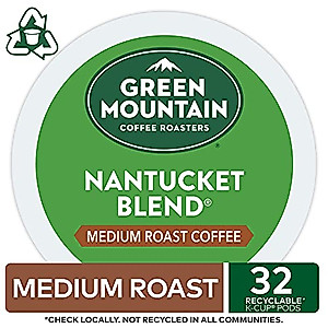 Green Mountain Coffee Nantucket Blend Keurig Single-Serve K-Cup Pods, Medium Roast Coffee, 32 Count