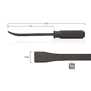 TEKTON 12 Inch Angled End Handled Pry Bar | LSQ42012