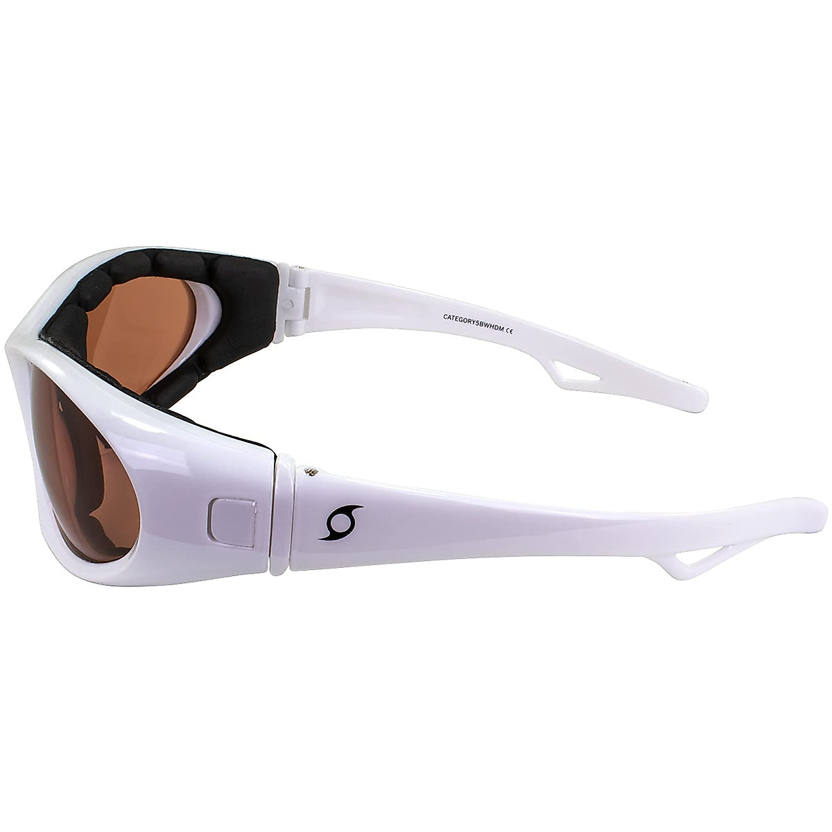 Hurricane Eyewear Category-5 White Jet Ski Sunglasses Driving Mirror Lens