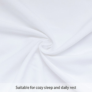 FLXXIE Toddler Cotton Down Alternative Toddler Pillows (13x18) and White Microfiber Soft Toddler Pillowcases (14x20)