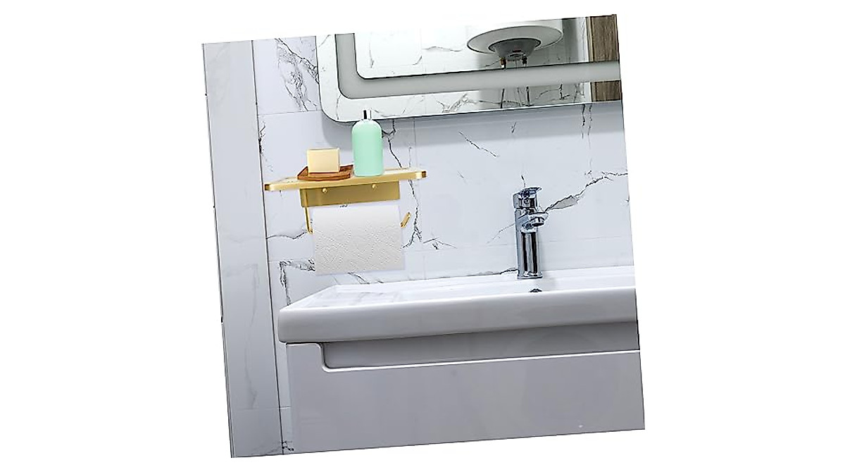 Stylish Wall Mount Paper Holder - Easy Installation