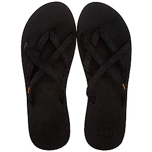 Teva Women's Olowahu Flip-Flop - 9 B(M) US - Mix Black on Black