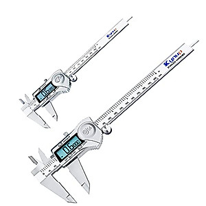 Kynup 6 Inch / 8I NCH Digital Caliper, Calipers Measuring Tool with IP54 Waterproof Protection, Stainless Steel Design (150/200mm)