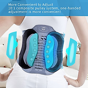 ALPHAY Back Brace - Immediate Relief from Back Pain, Herniated Disc, Sciatica, Scoliosis - Breathable Lumbar Belt with Lumbar Pad- Adjustable Support Straps- Lower Back Belt-L