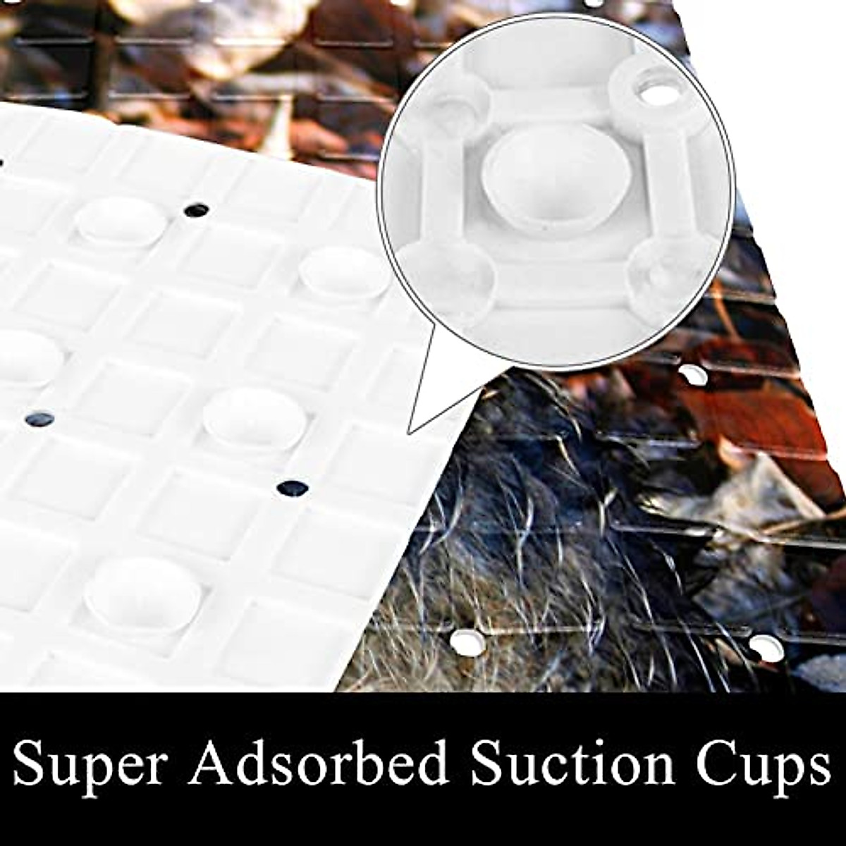 Non-Slip Bathtub Mats Foxes Fall Autumn Prints Soft Bath Tub Bathroom Shower Mat for Baby and Adults, Machine Washable